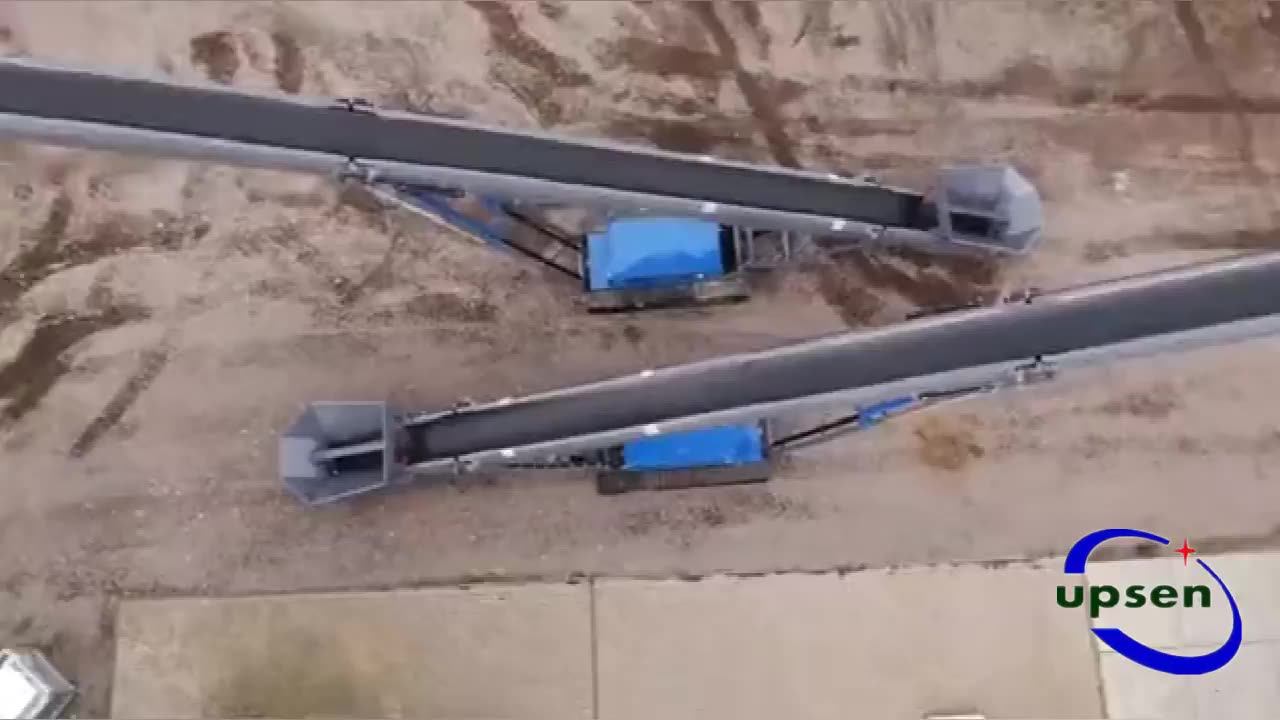 Mobile Belt Conveyor With Feeder Track Stacker Mining Equipment - Buy ...