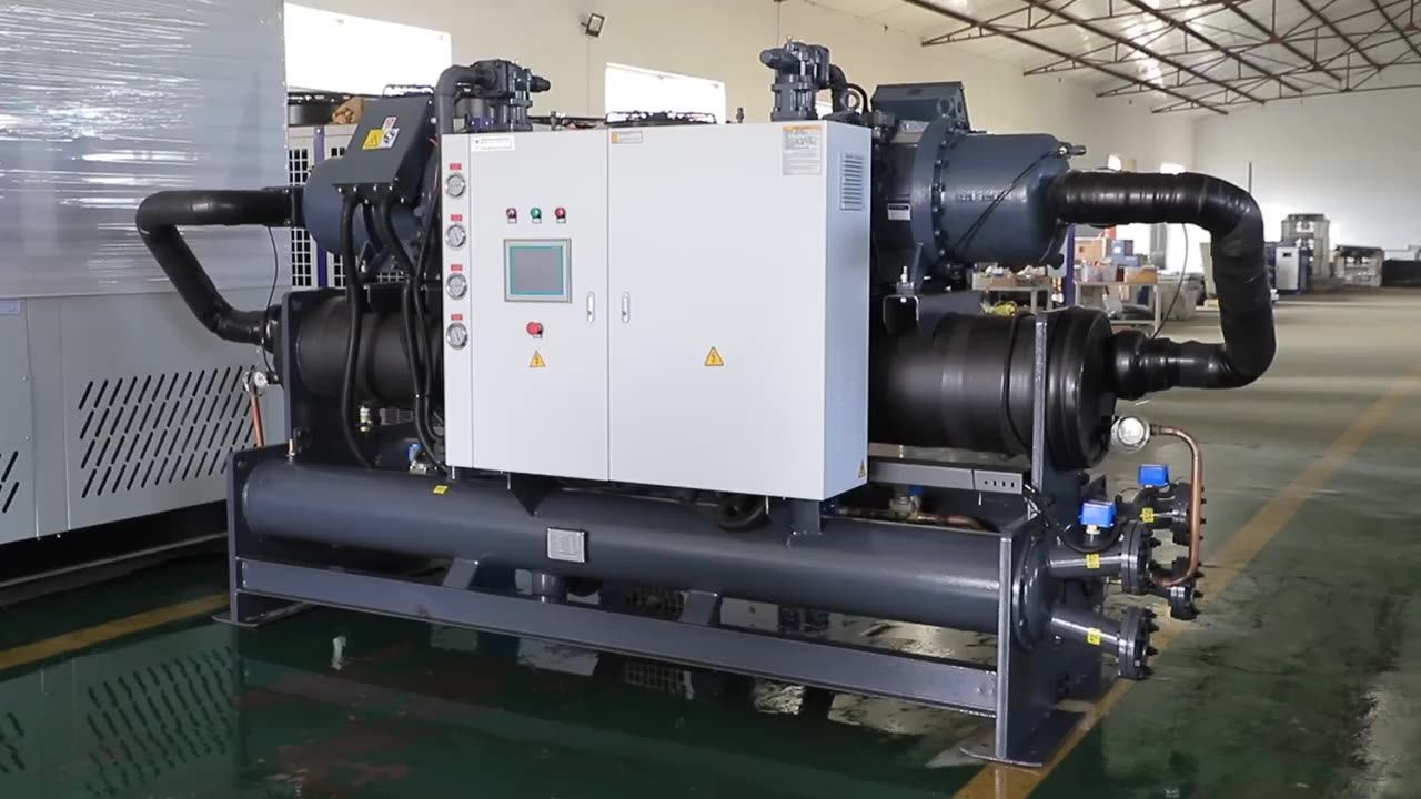 30 Ton ~ 500ton Industrial Water Cooled Chillers For Fishing Boat ...