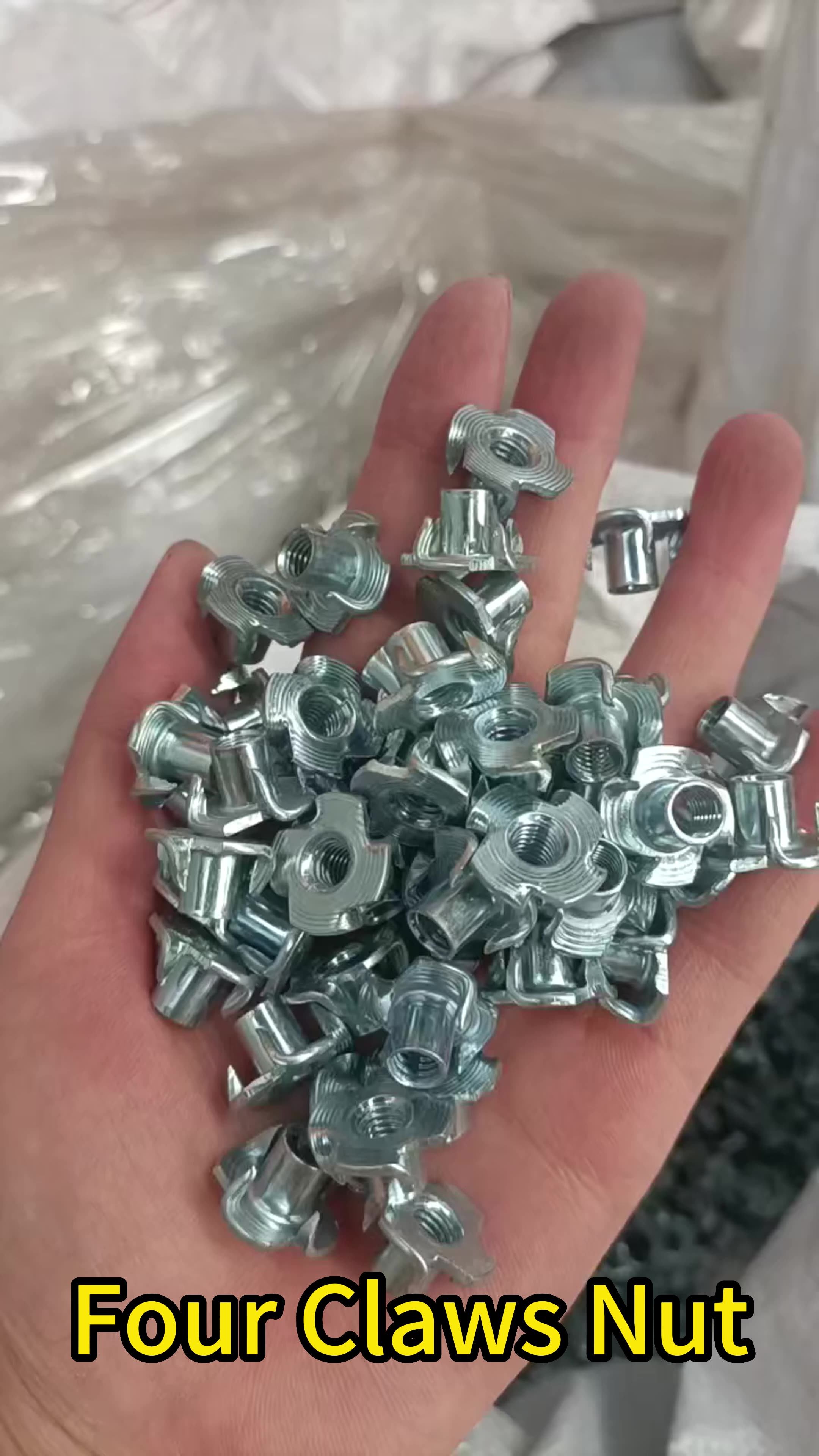 Din1624 Four Jaw Nut Four Claw Nut Wholesale Zinc Plated Insert Nut - Buy Four Jaw Nut,Four Claw ...