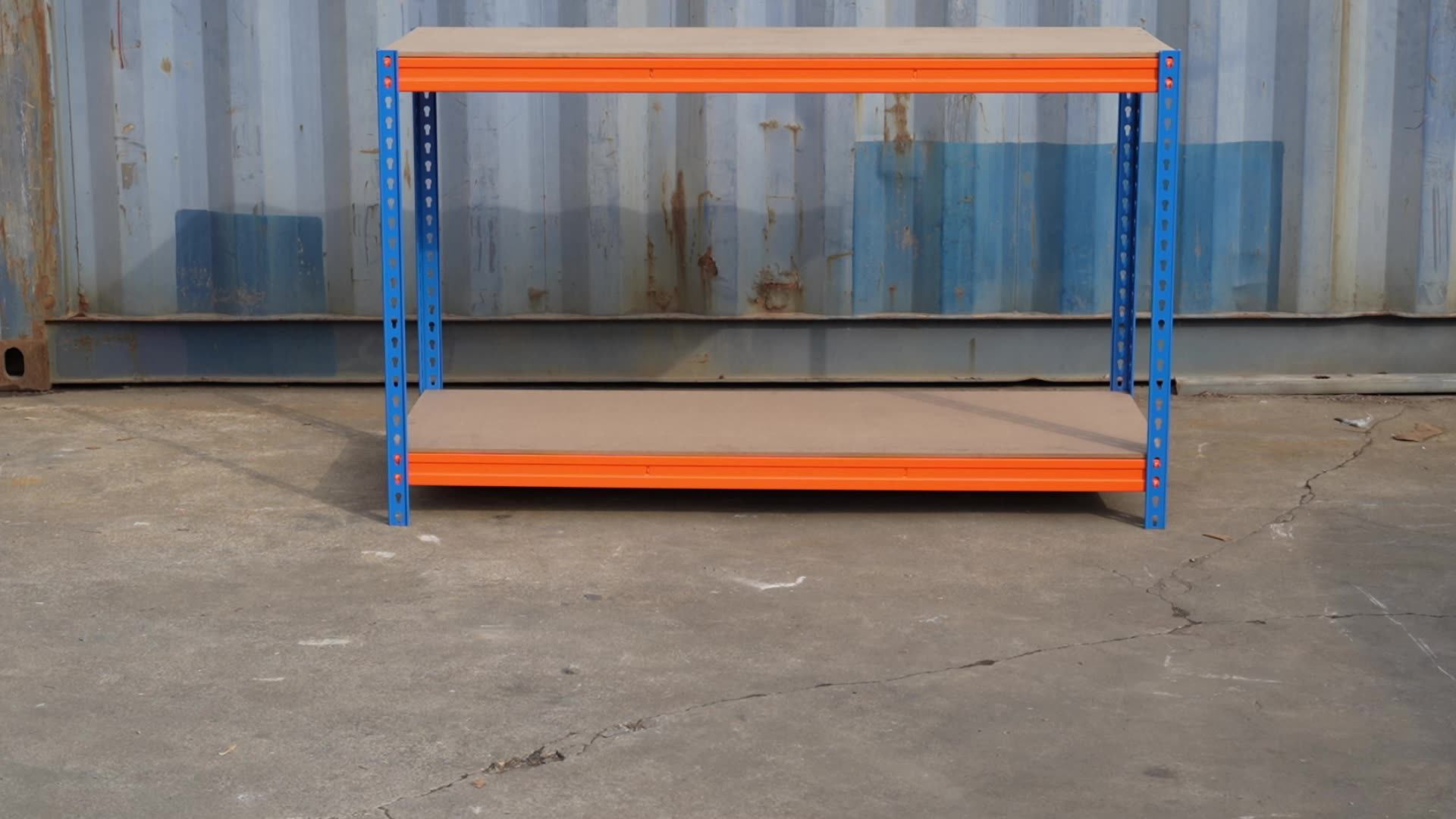 Heavy Duty 400kg/layer Warehouse Shelves Racks Powder Coated Shelving ...