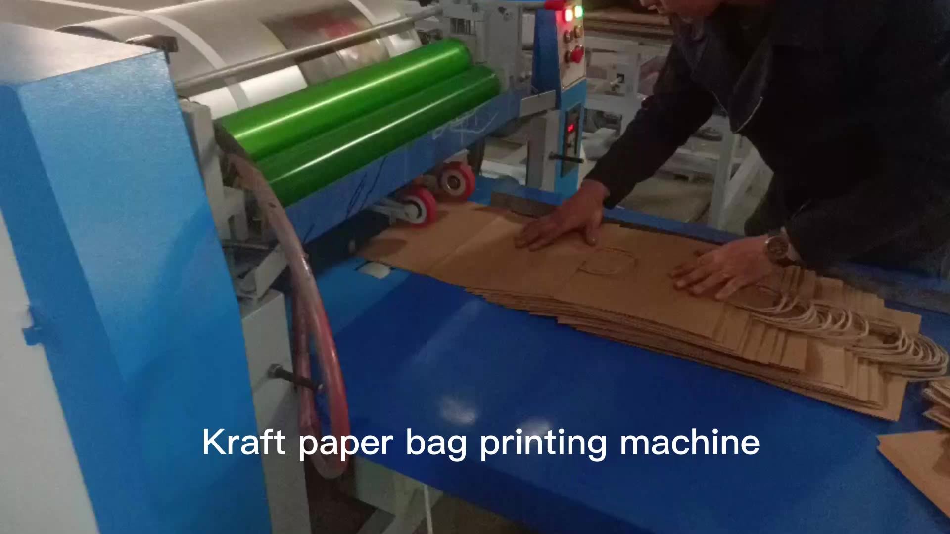 Automatic Paper Bag Printer With Dryer Logo Flexo Printing Machine 1-5 ...