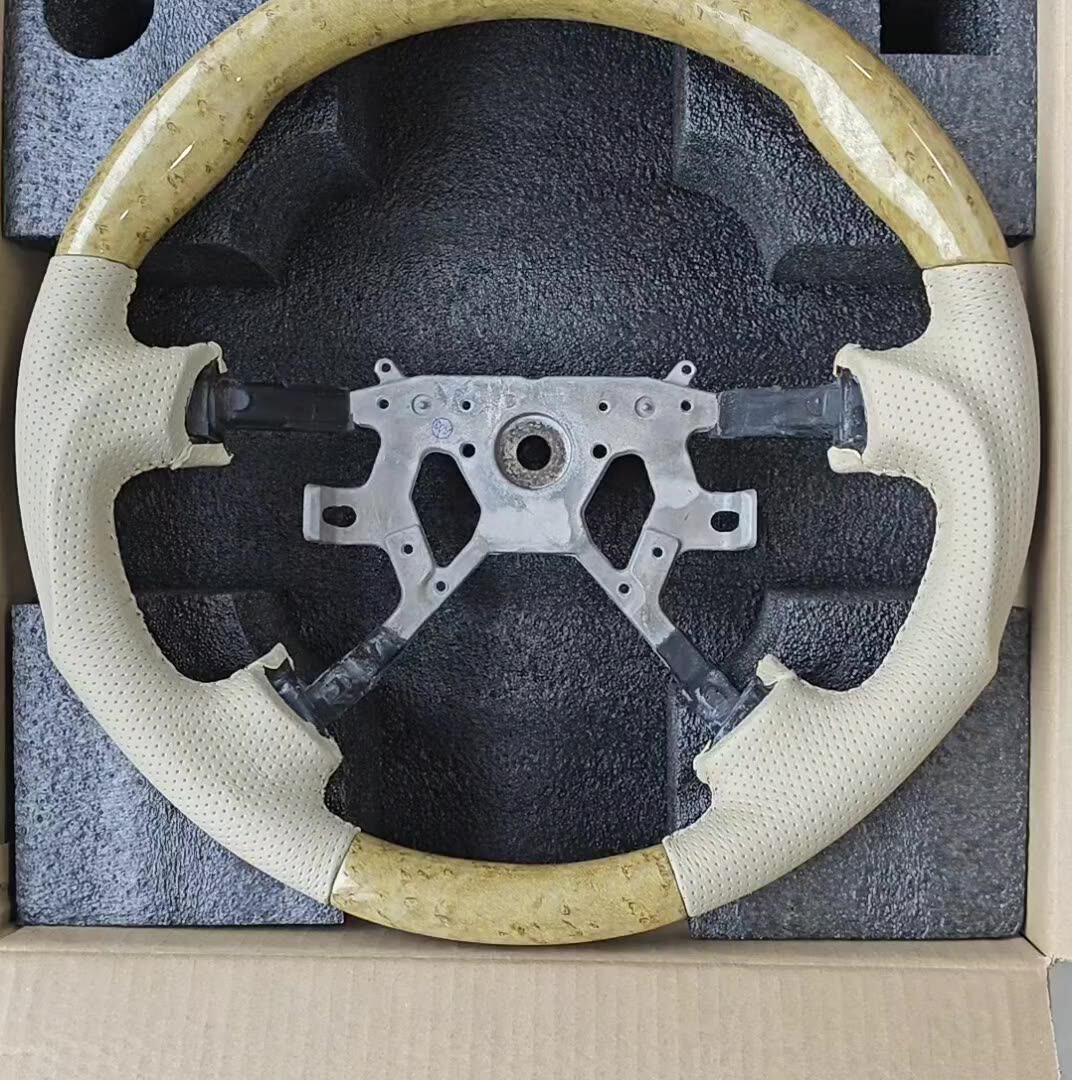 For Nissan Elgrand E51 Wooden Perforated Leather Interior Accessories ...