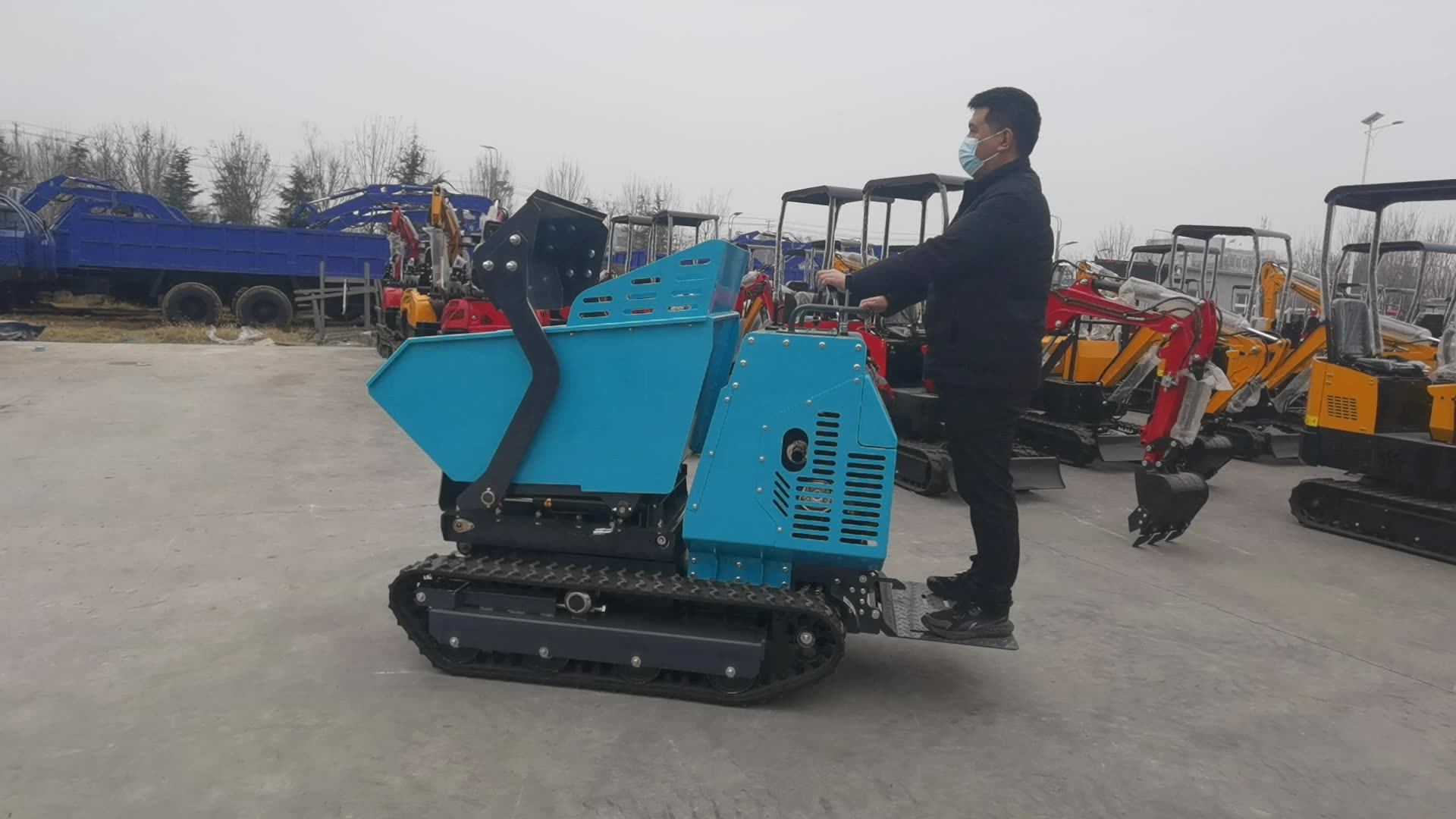 Mini Dumper Mechanical Tipping Tipper Loader Truck Dumper Self Loading ...