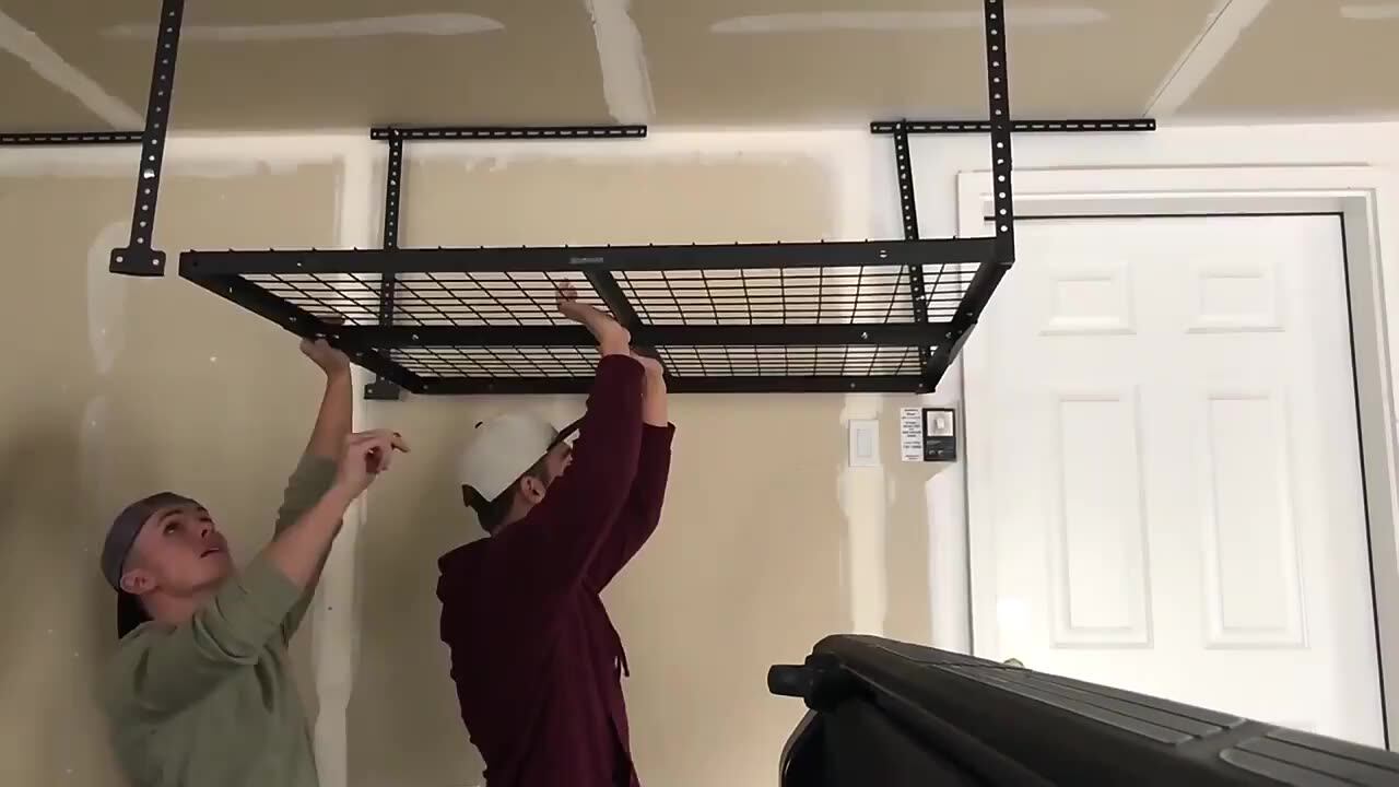 Overhead Ceiling Racks Garage Storage Unit Product Roof Hanging Shelf ...