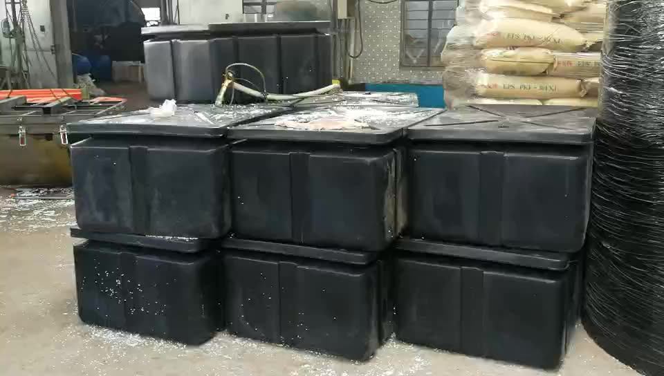 Marine Polyethylene Plastic Pontoon Pe Floating Tank Black Floating ...