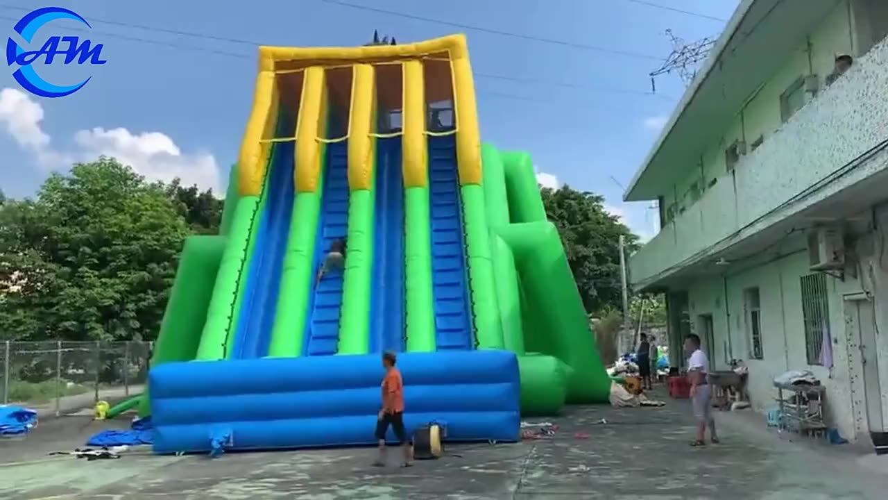 Toboganes Inflables Gigantes Para Parque Acuático De Adultos,Toboganes ...