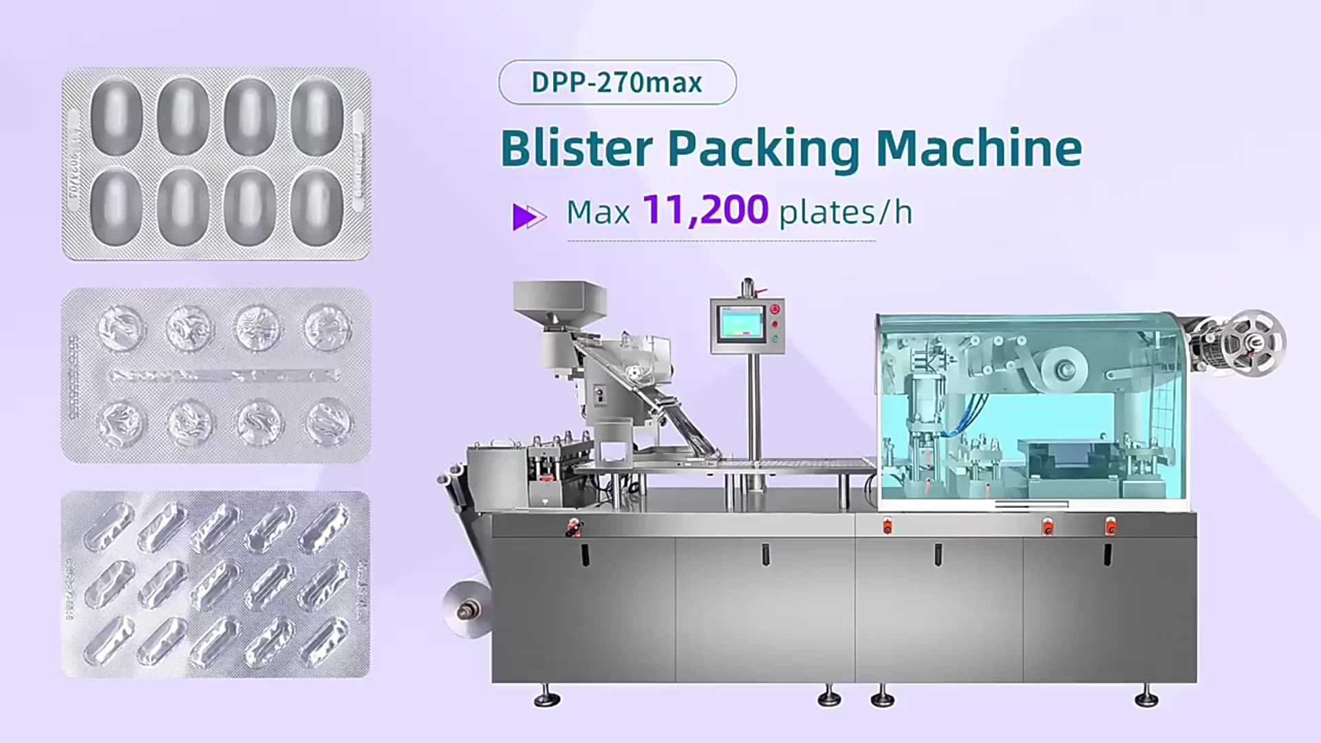 Dpp 260 Alu Blister Package Machines Pill Blister Packing Machine For ...
