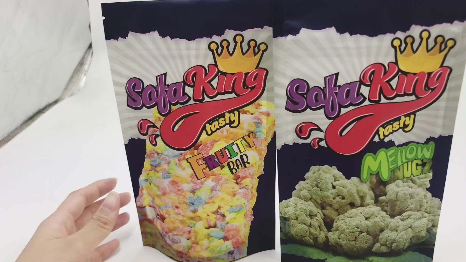 Custom Printed Mylar Zip Lock Stand Up Weed Packaging 3.5g/7g/14g Runz ...