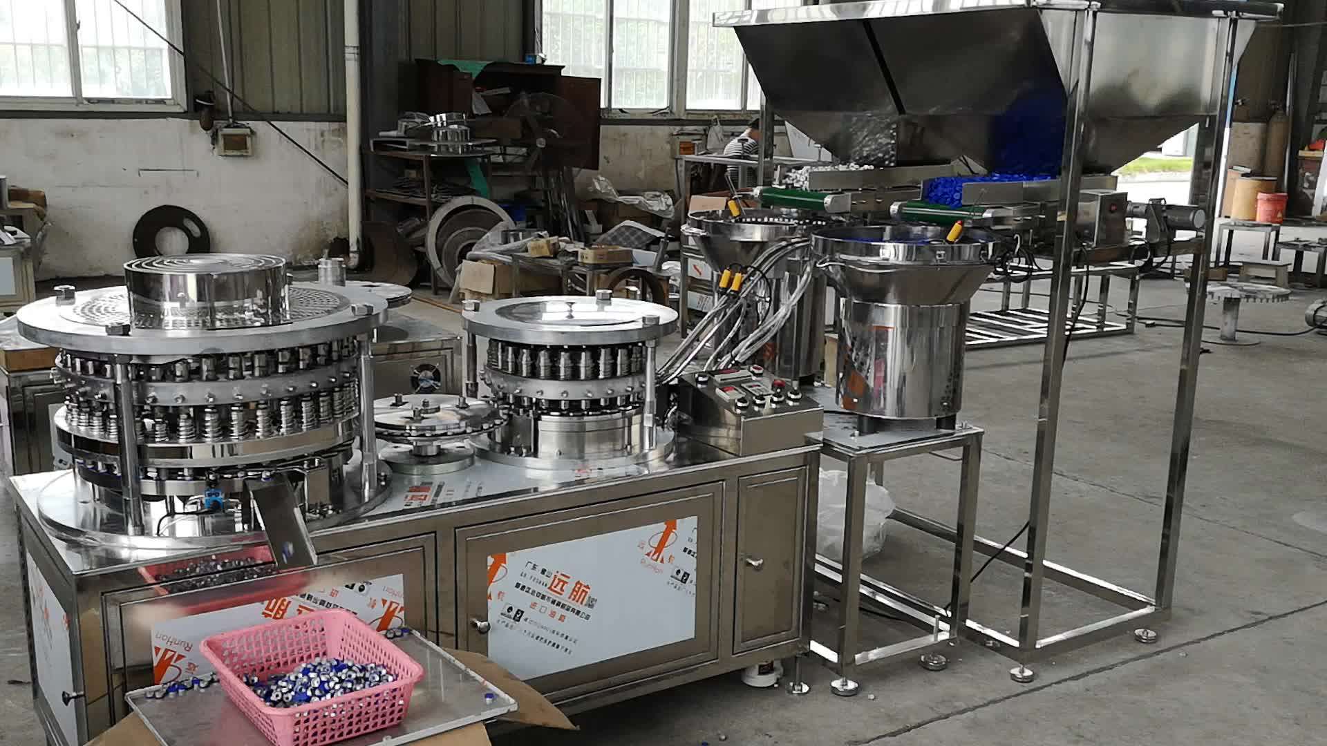 Flip Off Closure Assembly Machine For Aluminium Seal And Rubber Stopper ...