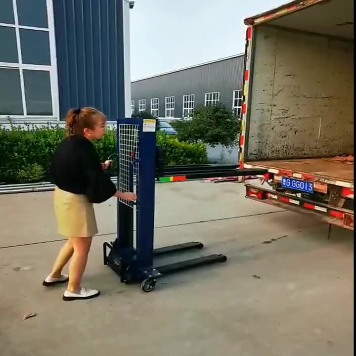 500kgs 700kgs 1000kgs 1300mm Esl50 Self Loading/unloading Stacker ...