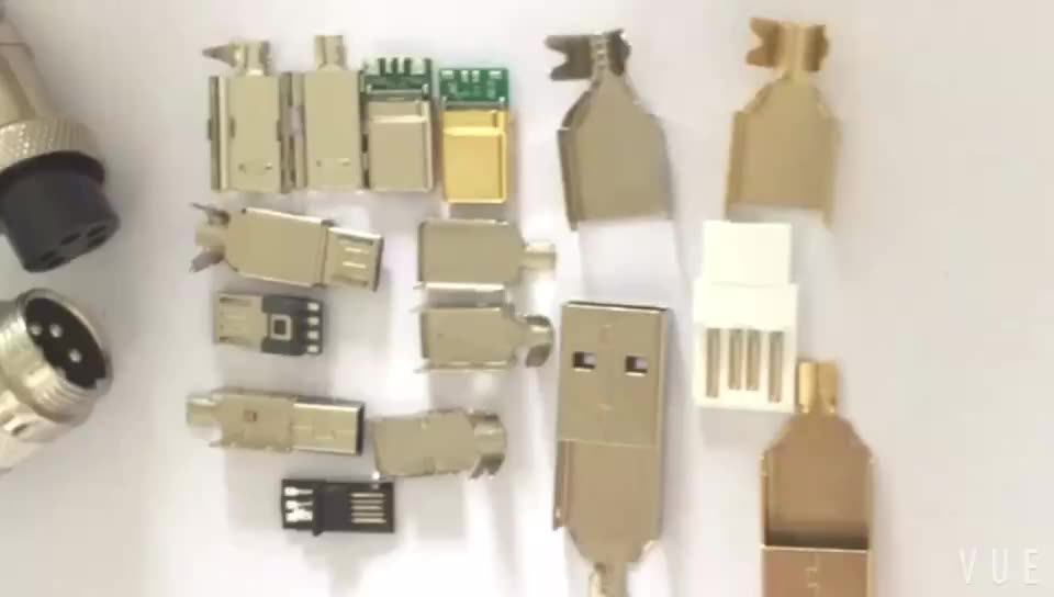 Usb 2.0 A Plug Molding Male Solder Type Usb A Male Connector - Buy Usb ...