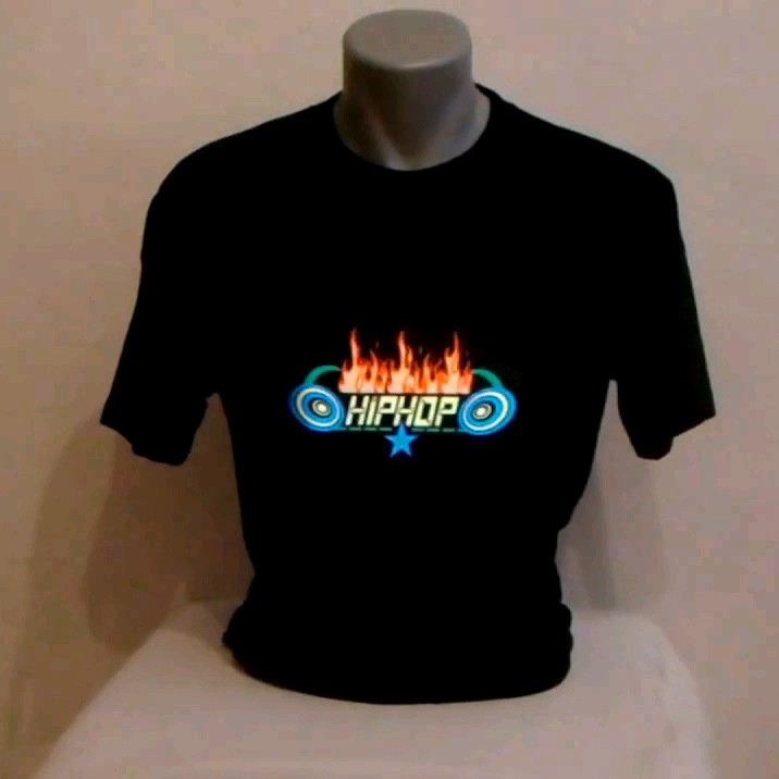 New Products Custom Light Up Sound Activated Led T Shirt Flashing El ...