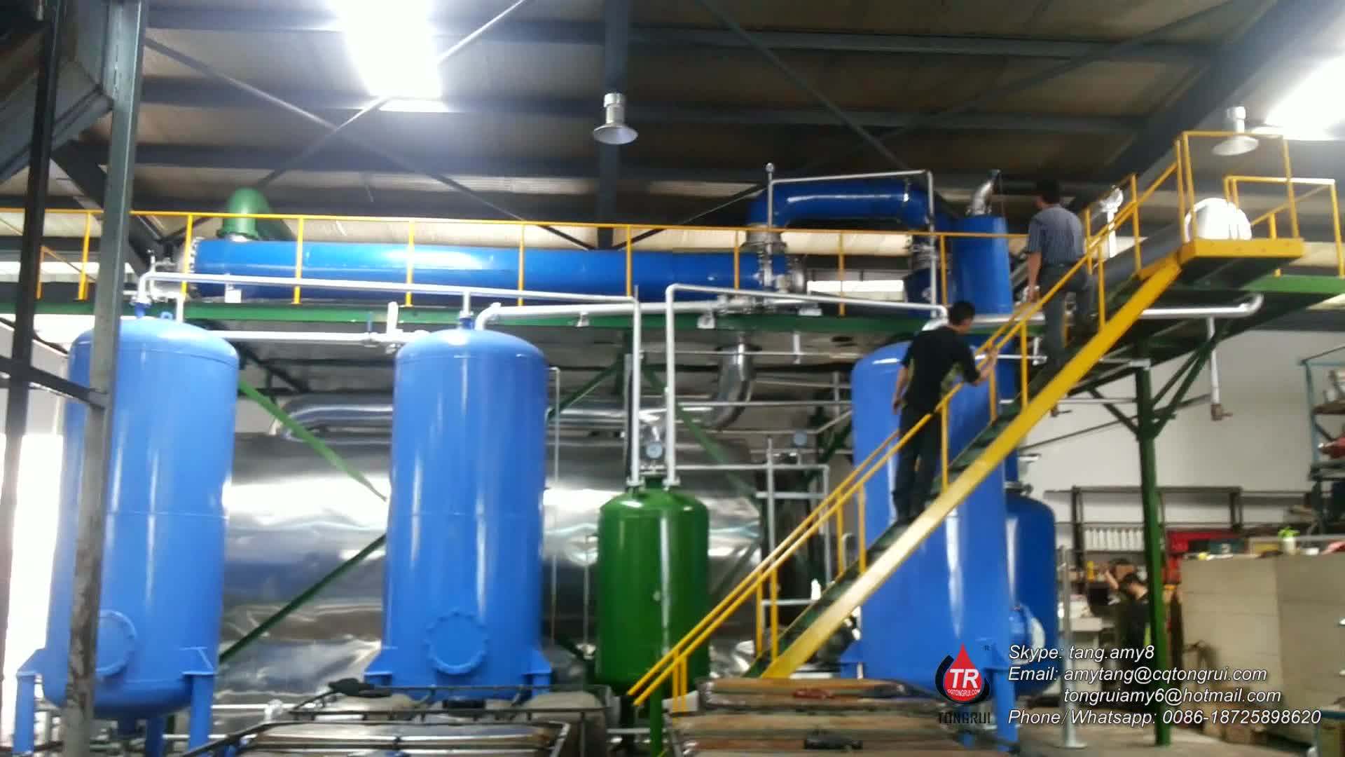 Atmospheric Distillation Unit Crude Oil Refinery Process Distills Crude ...