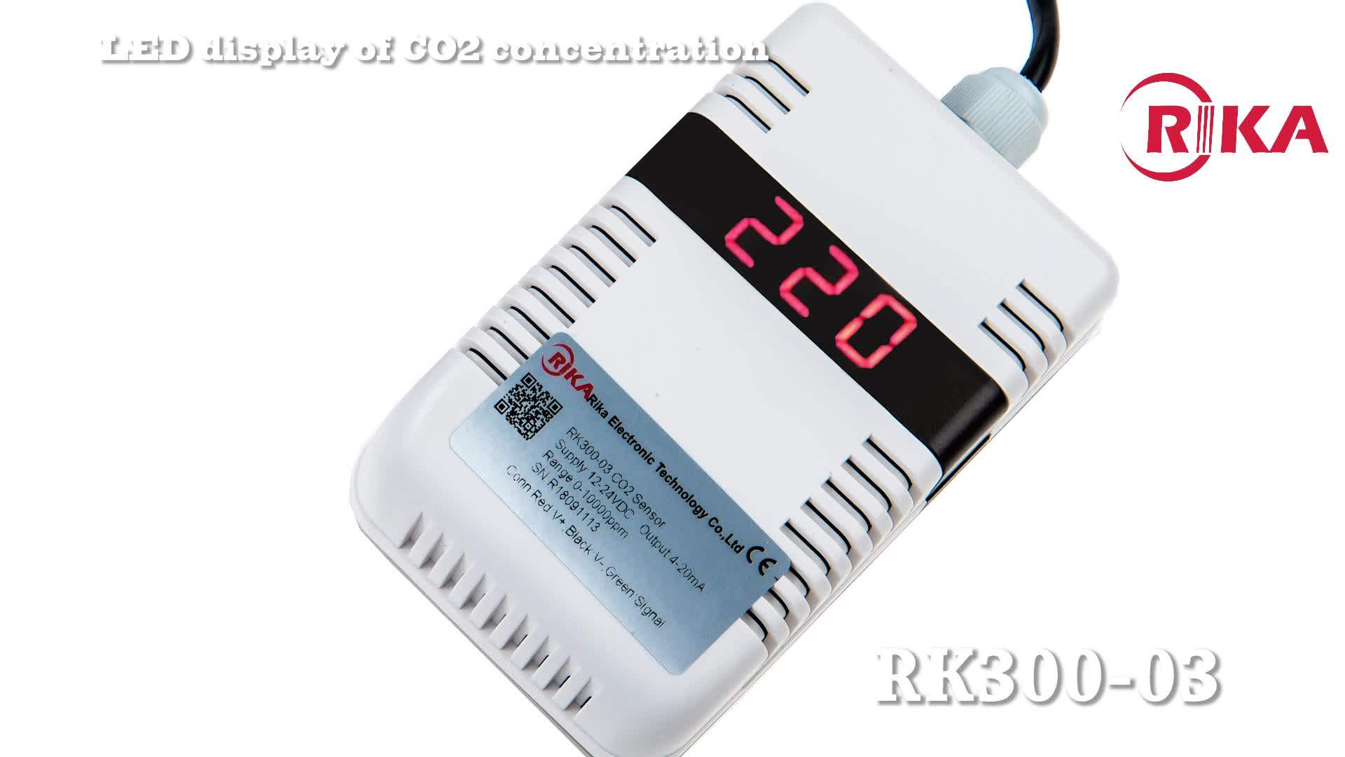 Rika Rk300-03 Cheap 4-20ma 0-5v 0-10v Analog Output Ndir Co2 Sensor ...