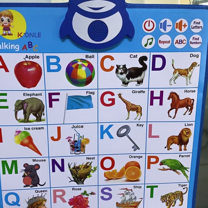 Educational Toys Talking Alphabet Poster For Children Learning Alphabet ...