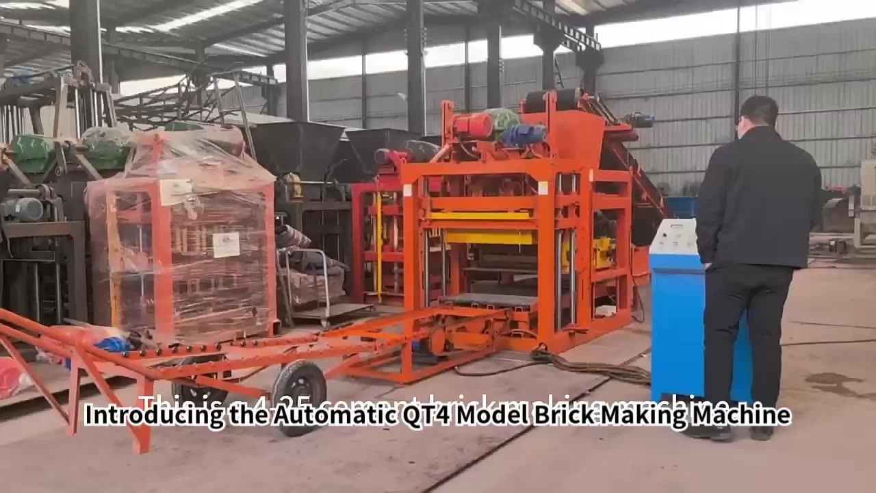 Hydraulic Pressure Automatic Cement Brick Making Machine 4-30 For South ...