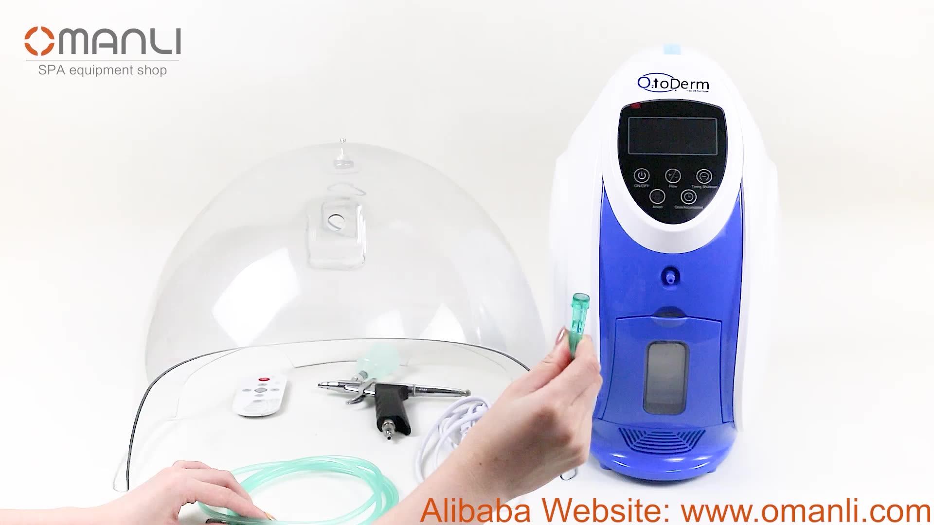 O2toderm Oxygen Spray Facial Oxygen Dome Mask Beauty Machine Skin ...