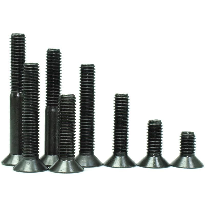 M8氧化发黑12.9级YFS沉头内六角螺栓丝皿头加硬高强度DIN7991合金-阿里巴巴
