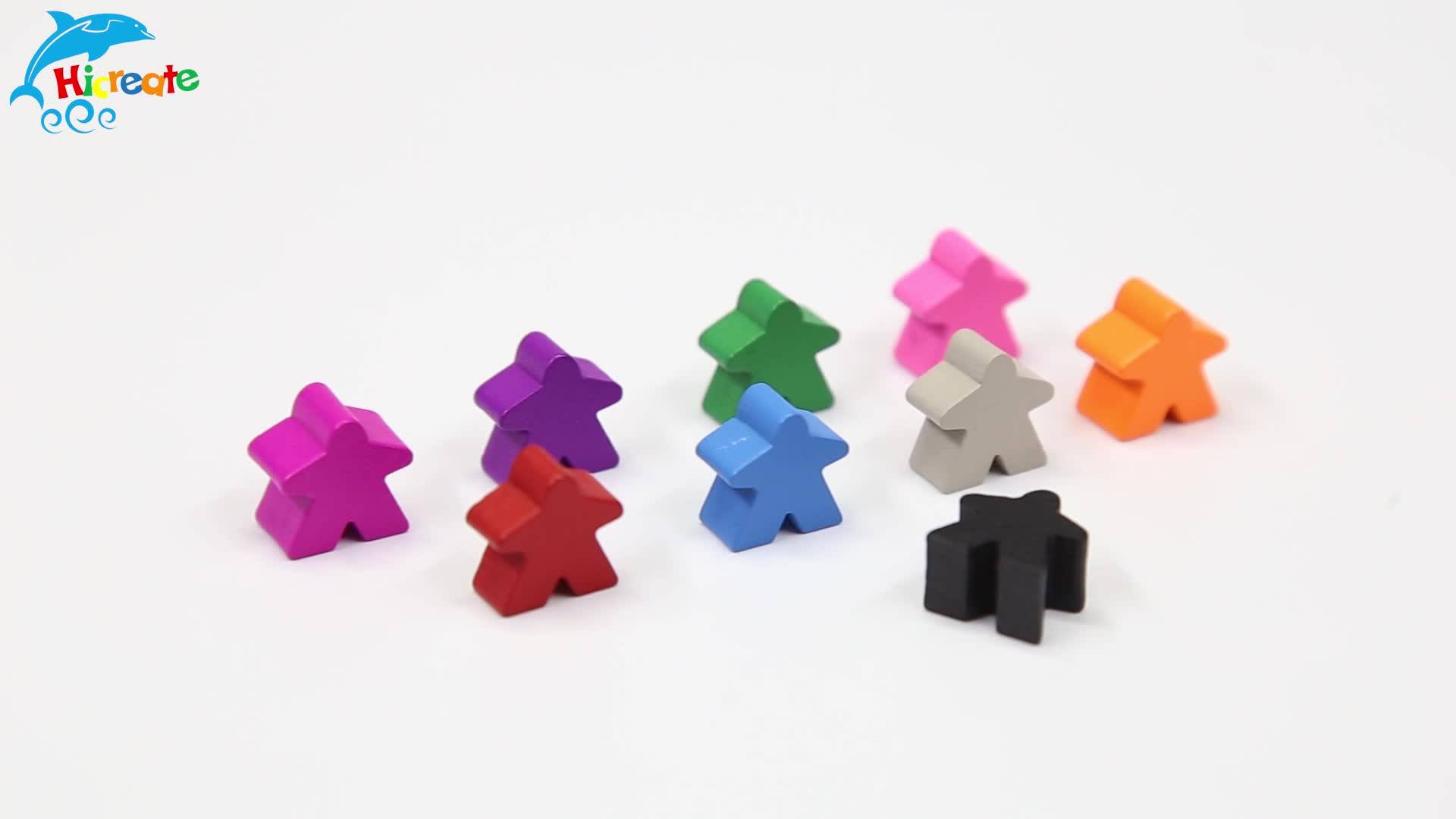 China Suppliers High Quality Meeples For Board Game Mini Wooden Meeple ...