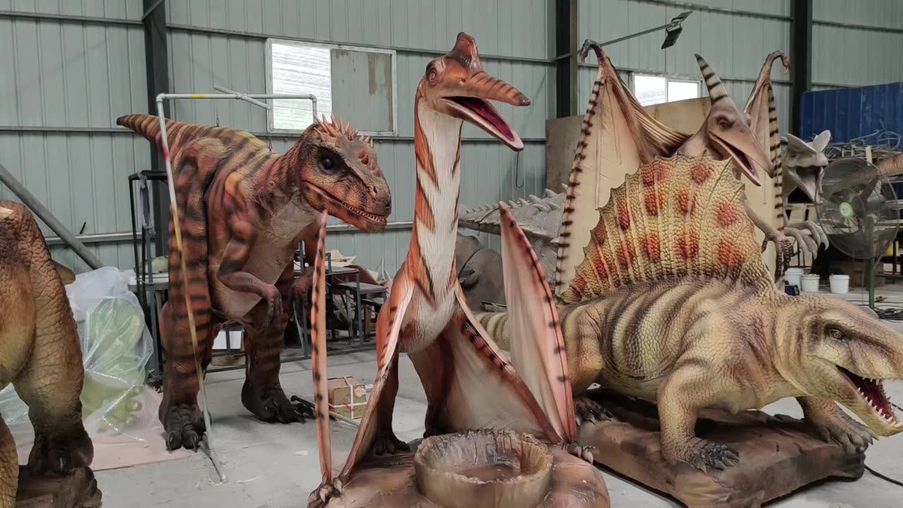 Theme Park Artificial Dinosaurus Animatronics Model Life Size ...