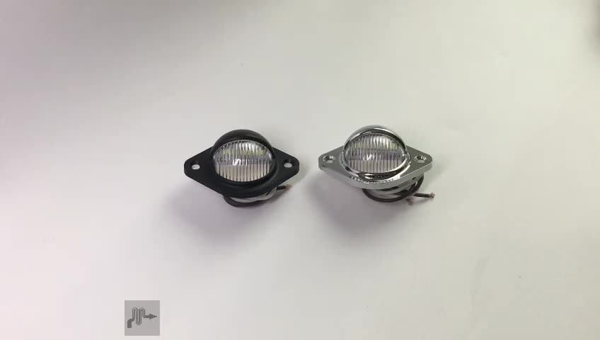 Round Led License Plate Light Stainless Steel 12 Volt Led Lights - Buy ...