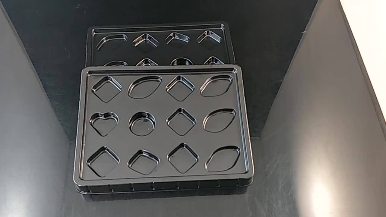 Vacuum Forming Disposable Black Plastic Insert Chocolate Tray - Buy ...