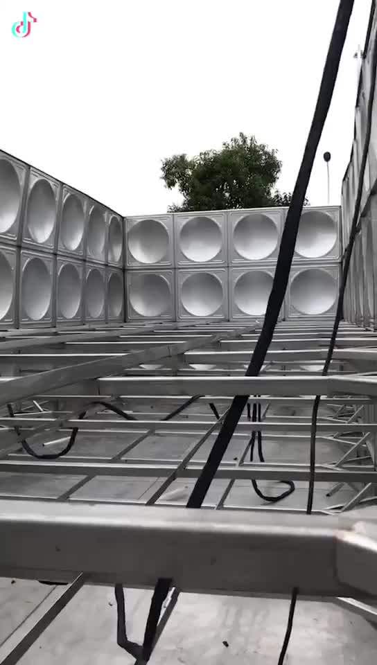 100 Cubic Meter Galvanized Steel Panels Bolted Water Tank Drinking ...