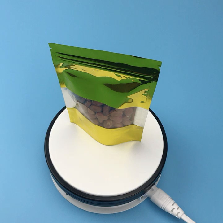 Stand Up Mylar Bags Gold Aluminum Foil Packaging Bag With Line Clear ...