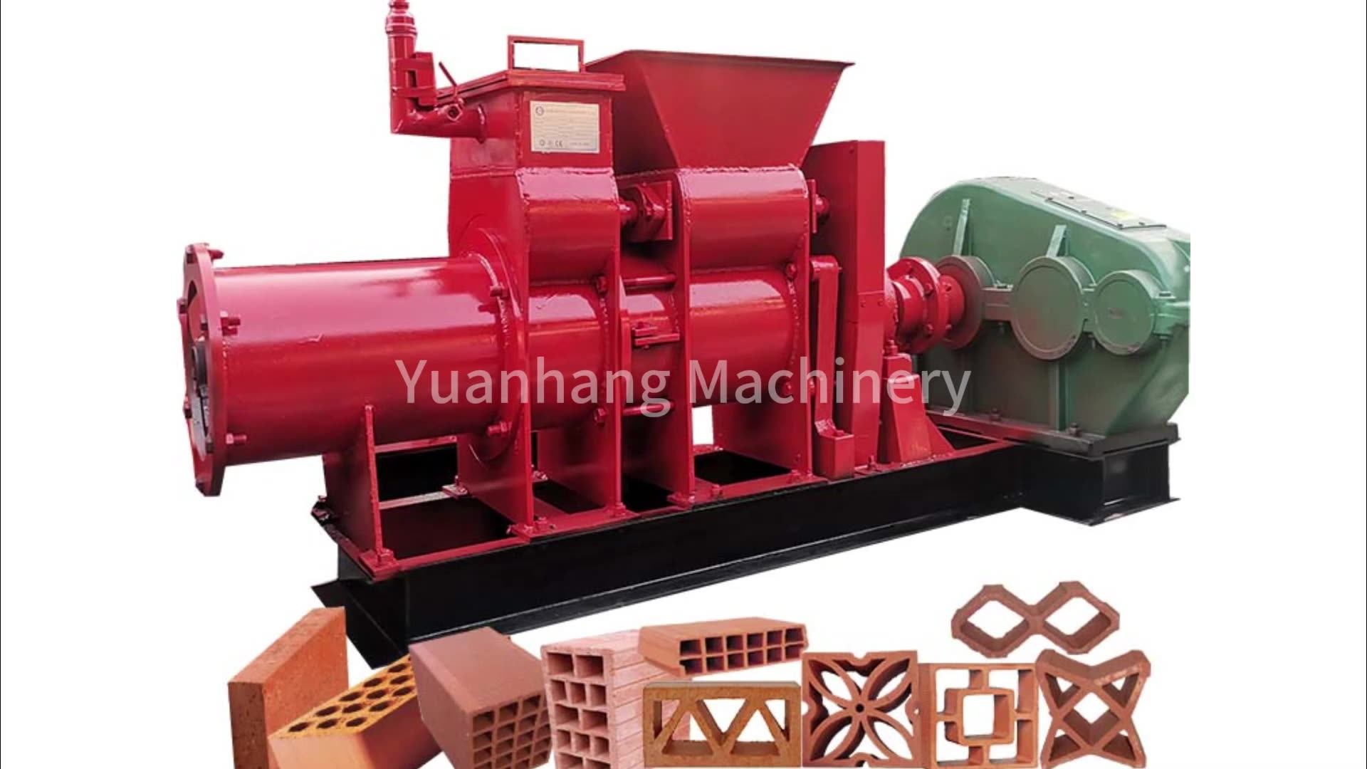 Terracotta Red Clay Mud Tile Maker Clay Brick Machine Factory Equipment ...