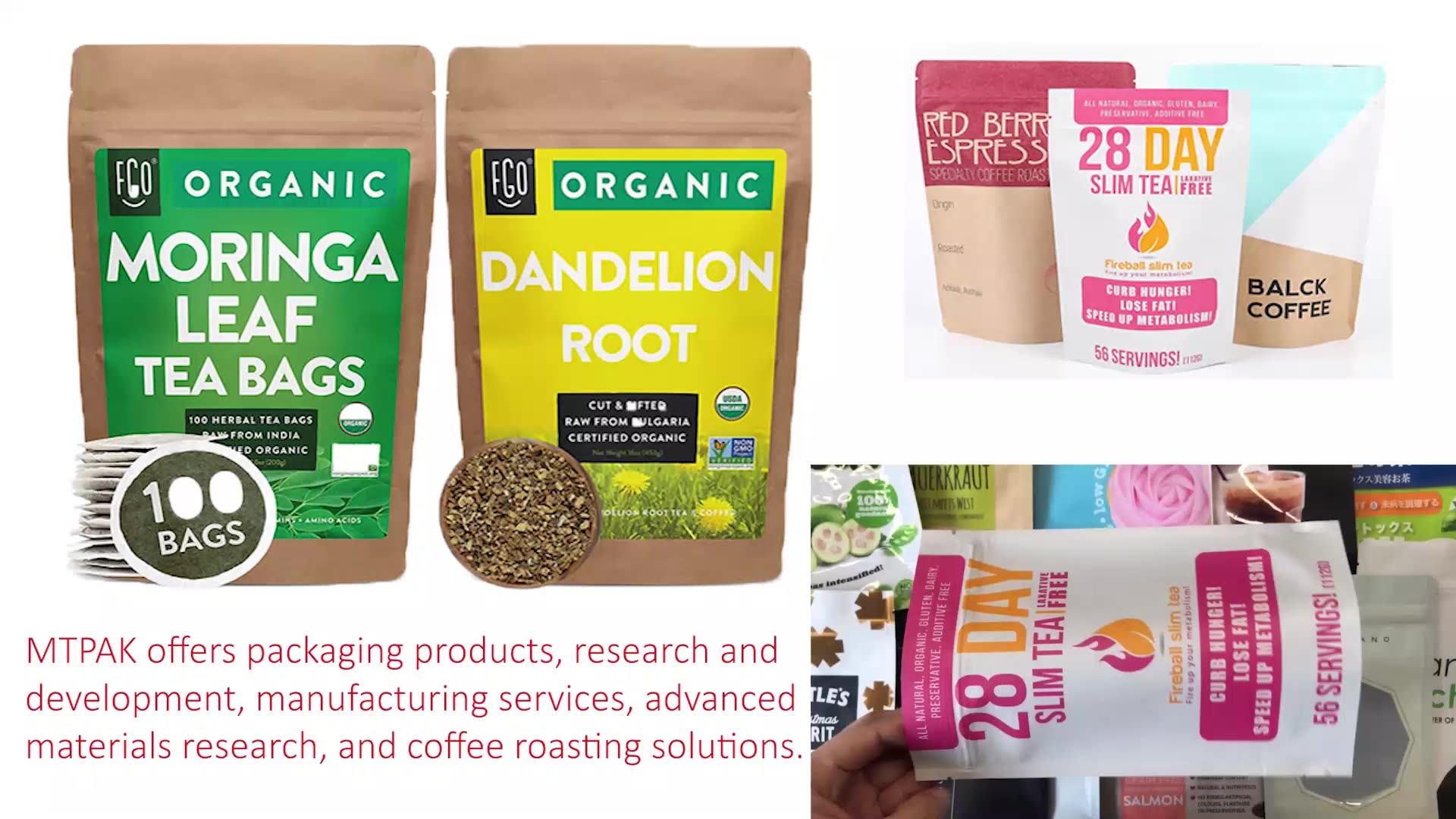 Custom Shape Individual Sachet Labels Kraft Paper Tea Packaging Bag ...