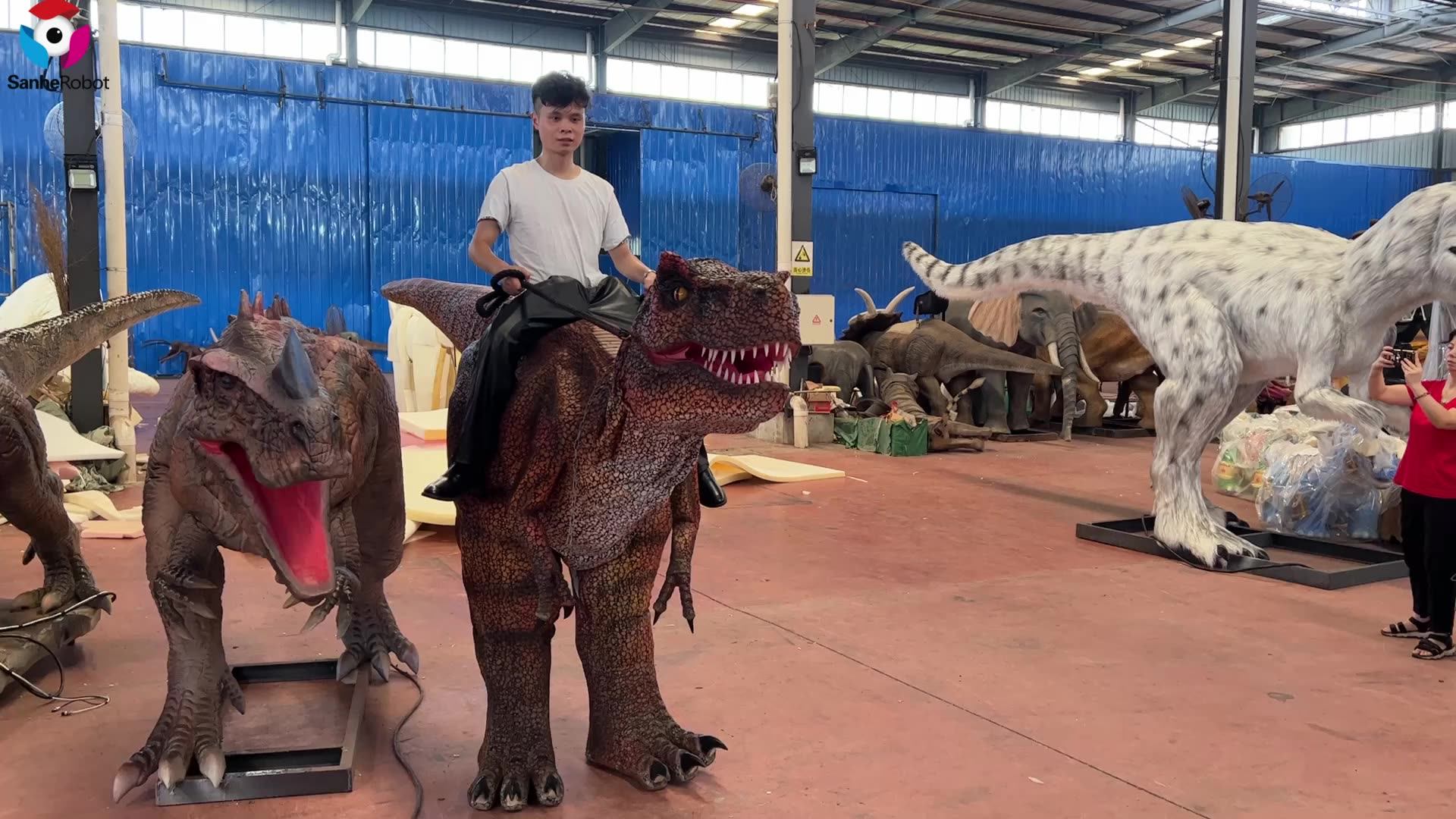 Dinosaur Riding Costume Animatronic Adult Walking Tyrannosaurus T Rex ...