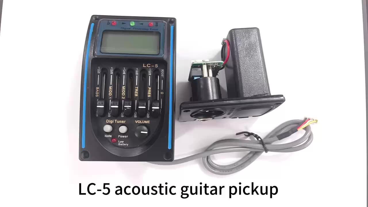 Eq Equalizer Lc-5 Five Band Led Guitar Pickup With Tuner For Wood ...