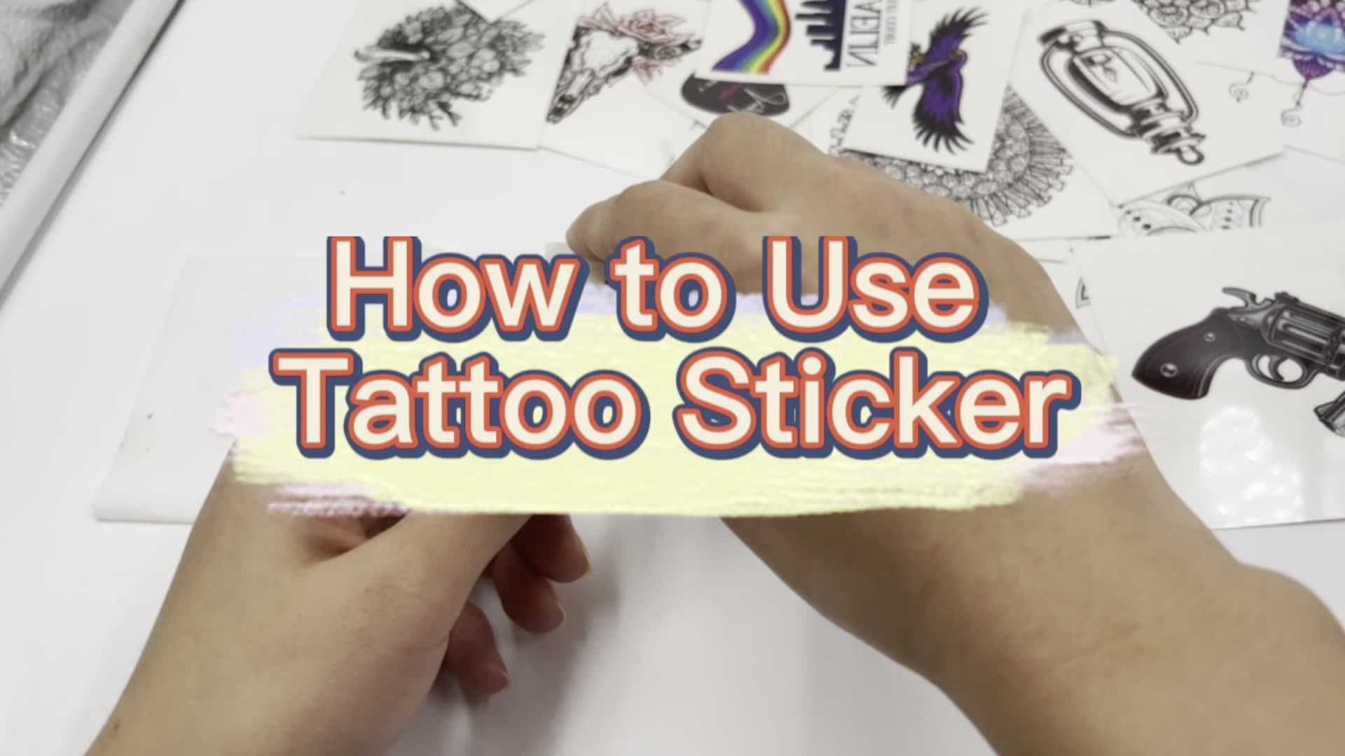 Removable Waterproof Hand Tattoo Temporary Sticker Printing Water ...