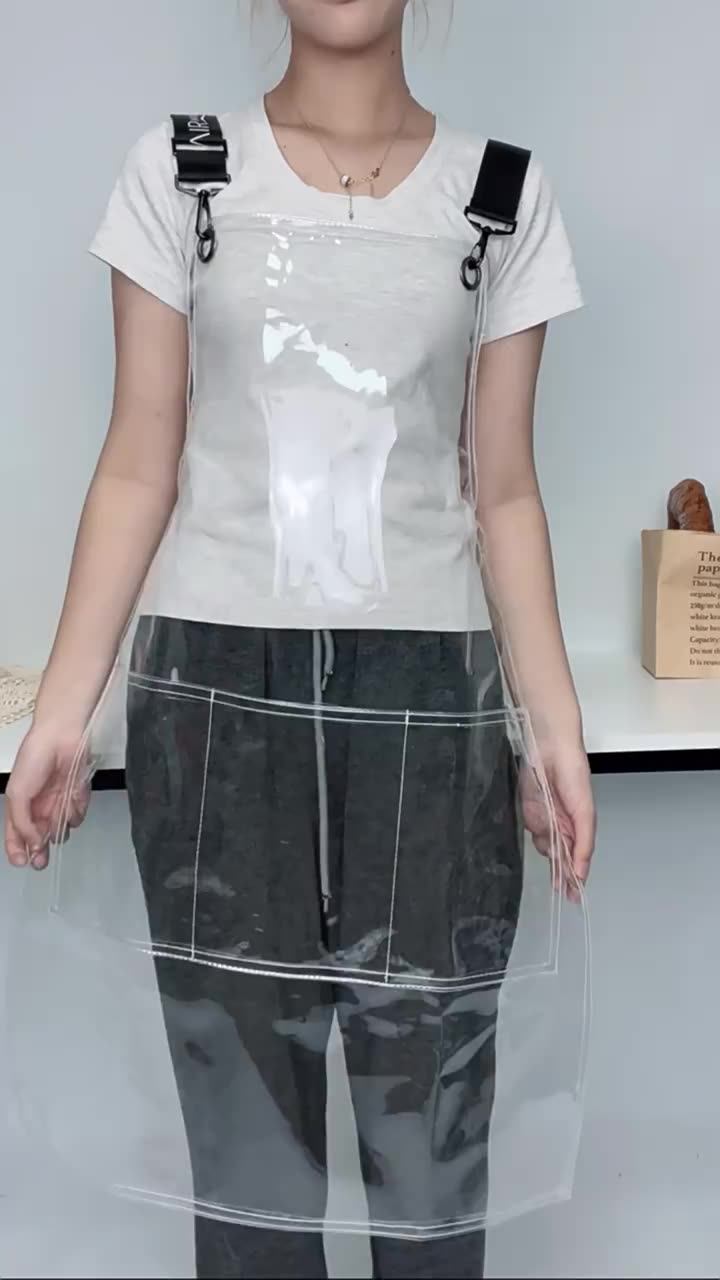 Custom Tpu Transparent Barber Aprons For Chef Kitchen Baking Painting ...