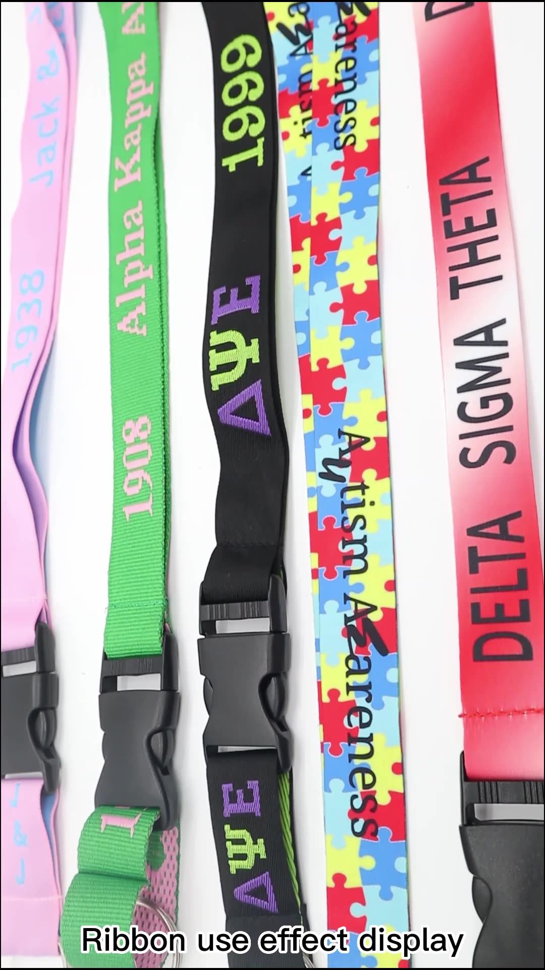 Jack And Jill Greek Letters Woven Embroidery Lanyards & Badge Holders ...