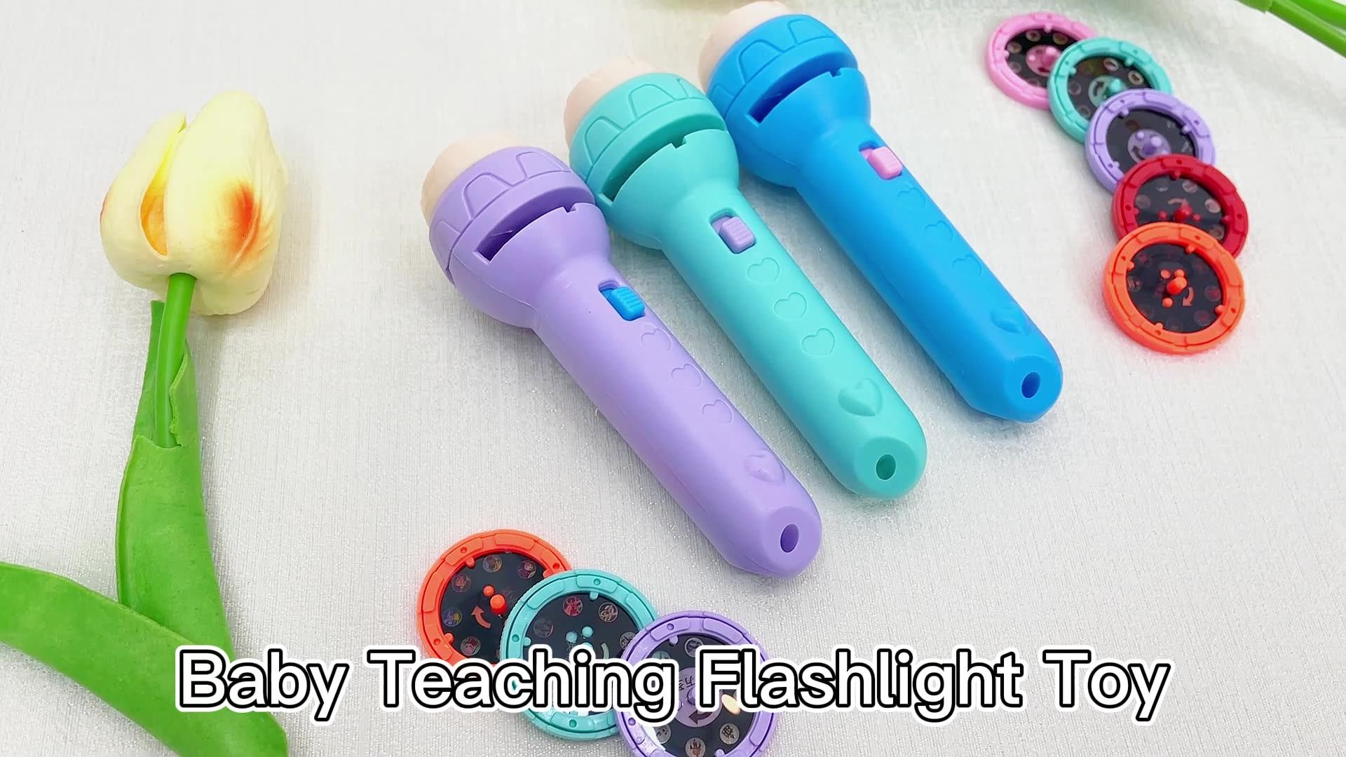 Baby Sleeping Story Book Flashlight Torch Lamp Toy Projector ...