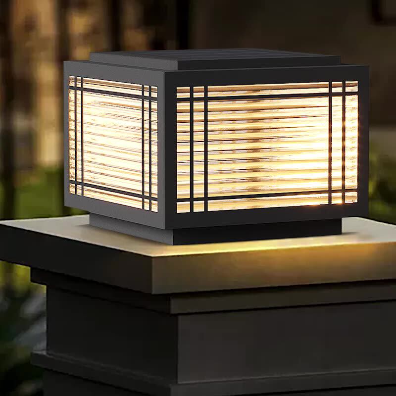 Main Gate Solar Pillar Light Solar Powered Garden Outdoor Ip65 ...