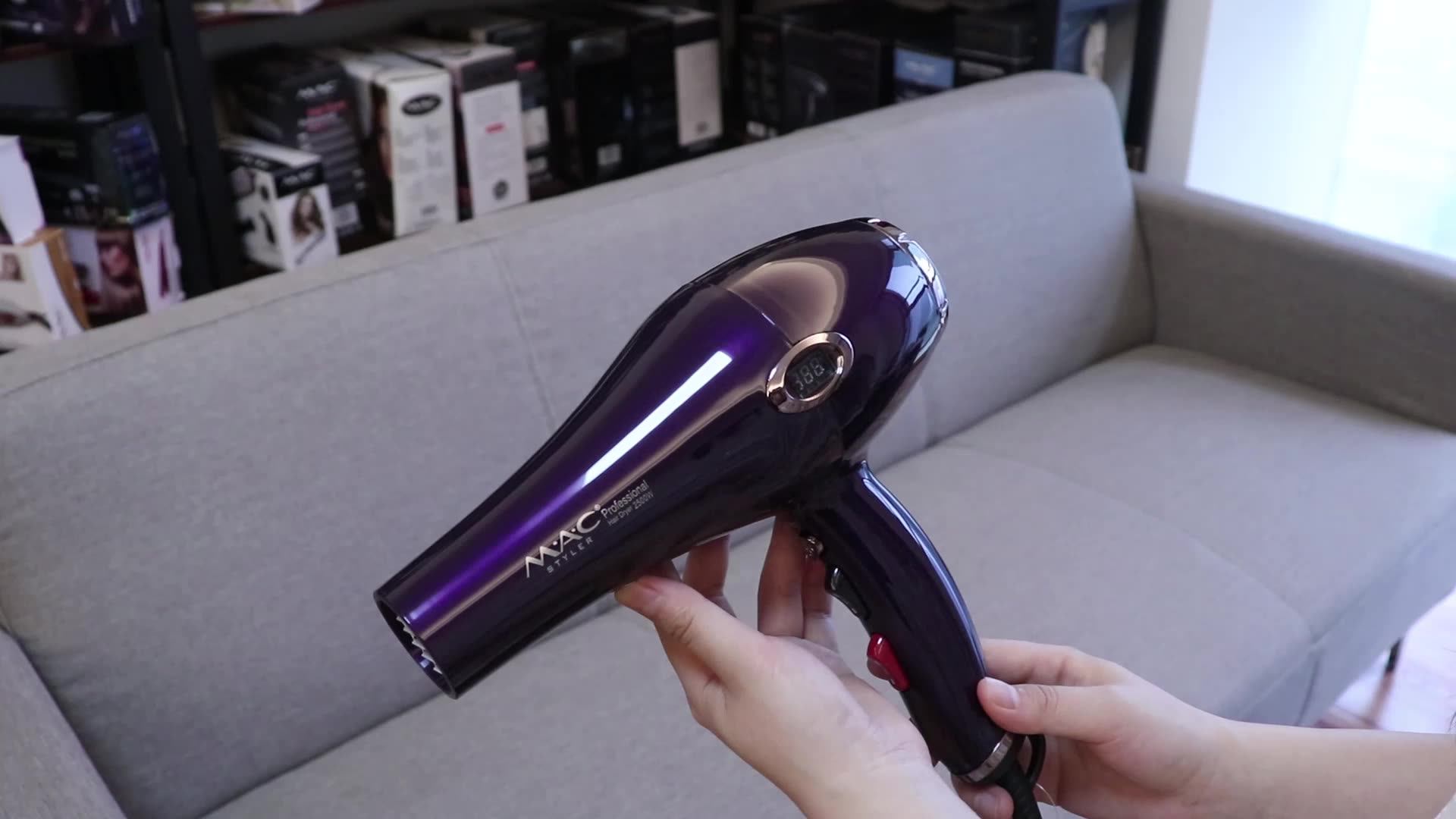 Good Saling Professional Salon Hair Blower 2500w Powerful Heat & Cold ...