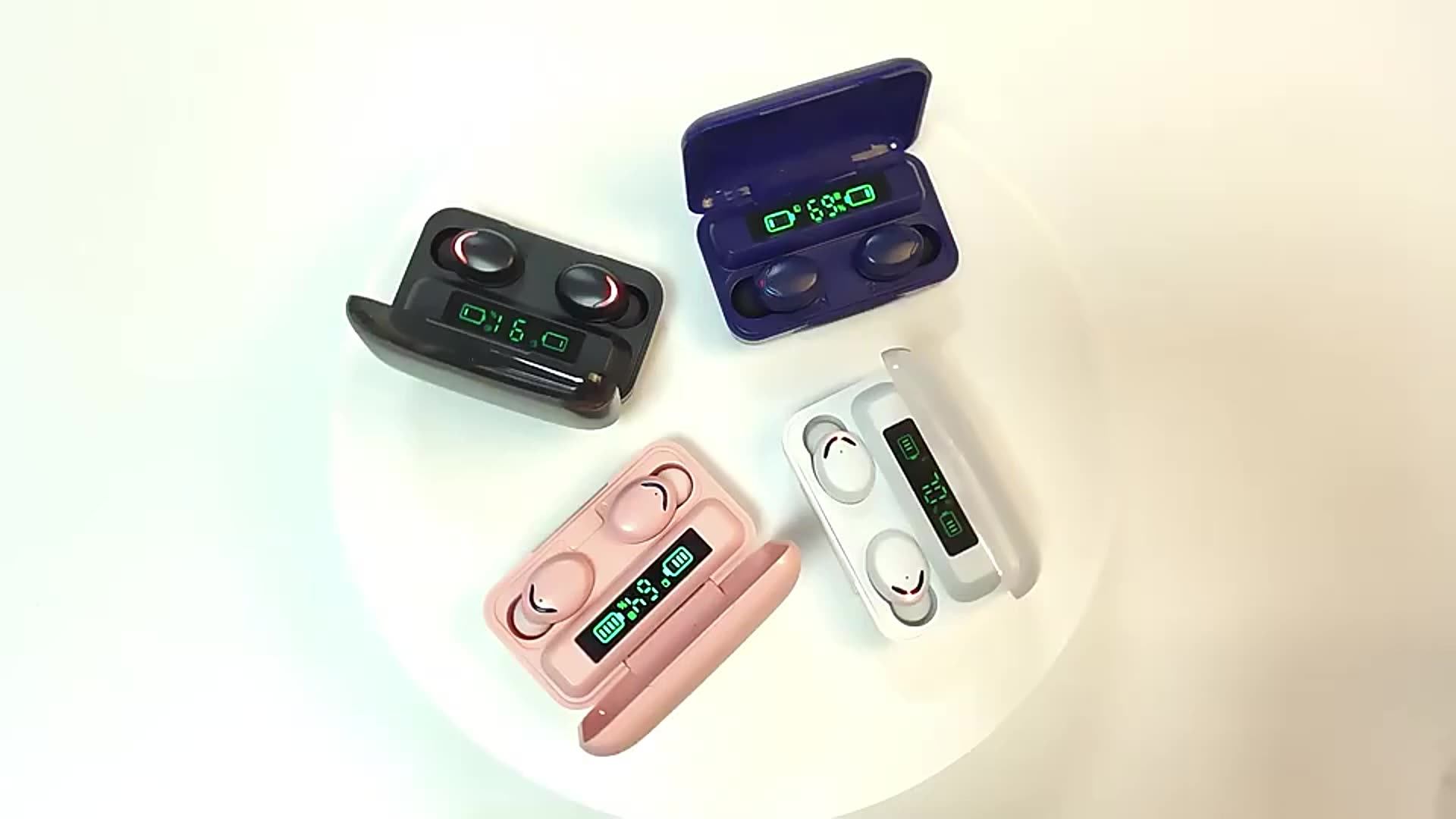 F9 Earphones True Wireless Earbuds Touch Control Sports Led Display ...