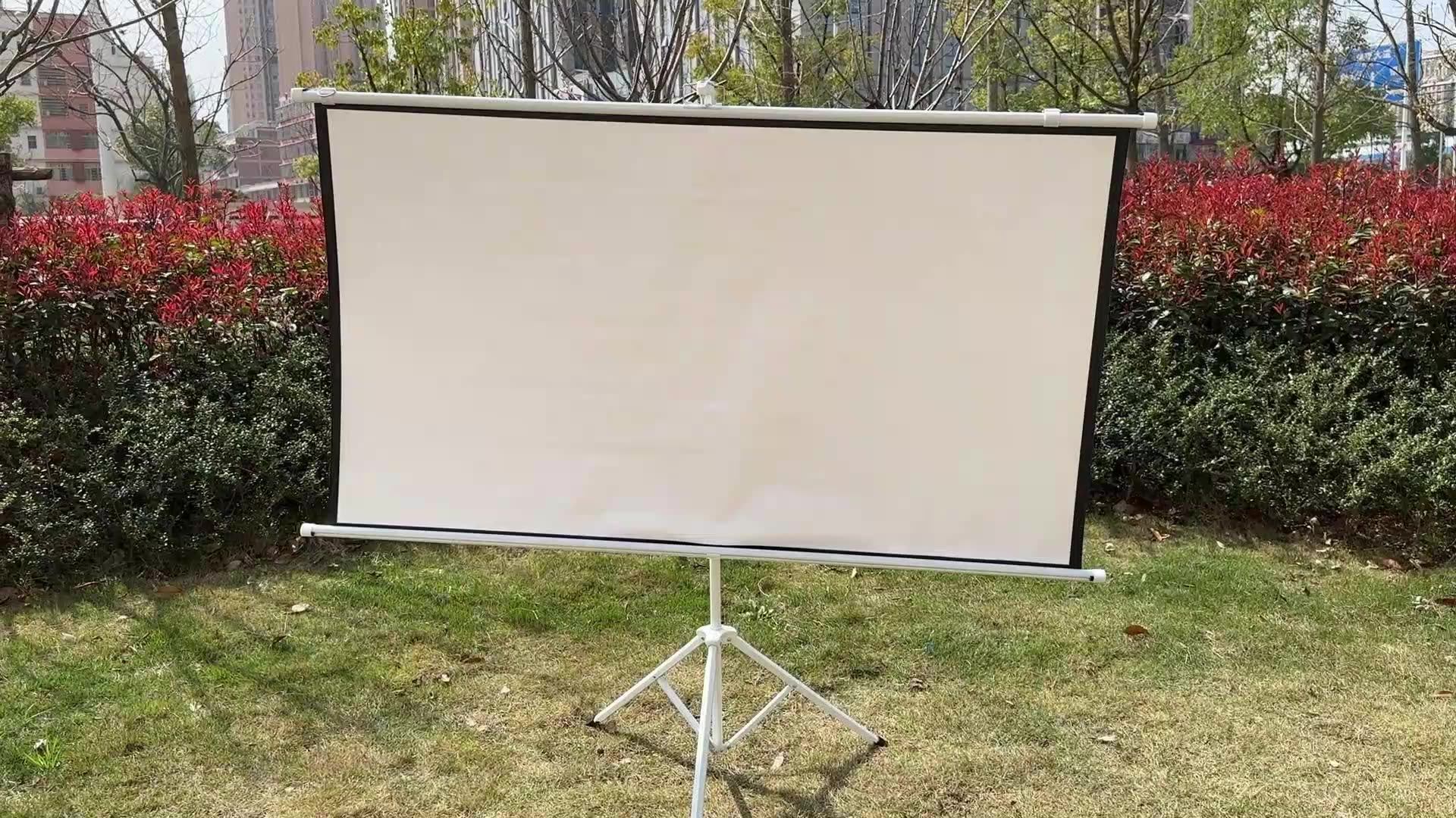 60inch 72inch 100inch Projection Portable Screen White Color Movable ...