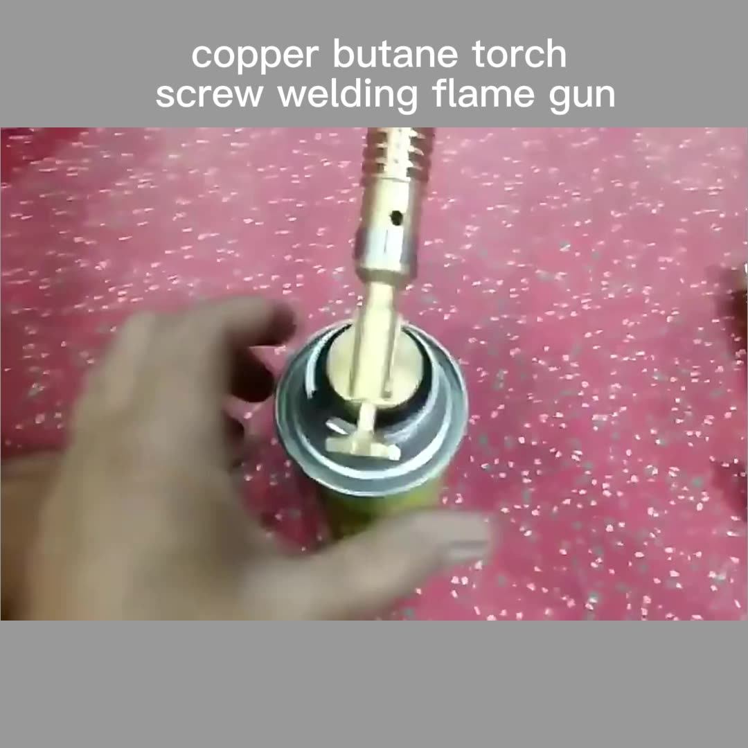 Portable Gas Torch Flame Gun Blowtorch Copper Flame Butane Gas-burner ...