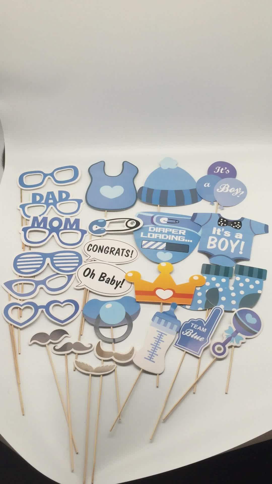 Factory Supplier Party Photo Booth Props Handmade Diy Paper Unicorn ...