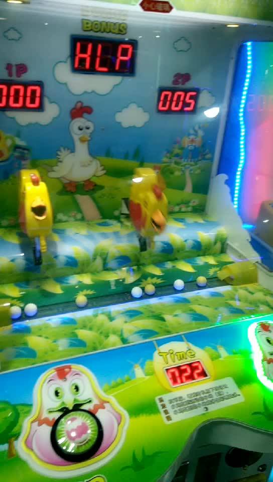 Kids Coin Operated Catch A Ball Simulator Golden Chicken Lay An Egg ...