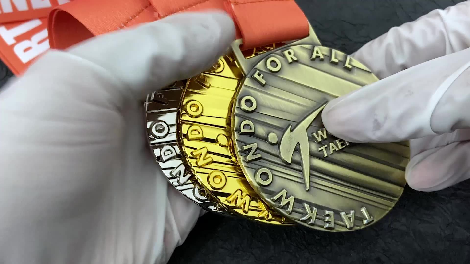 Gold Silver Bronze Metal Casting Karate Kickboxing Medals Souvenir ...