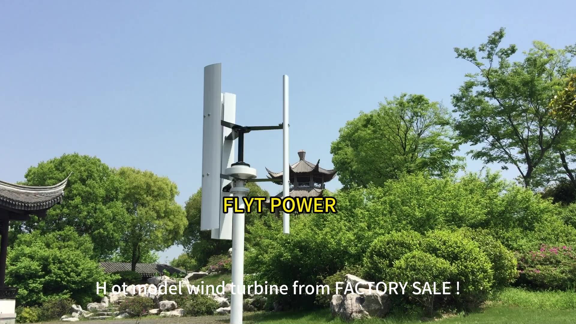 Flyt Power Vertical Axis Wind Turbine 1kw 5kw 10kw 96v 120v 220v 380v ...