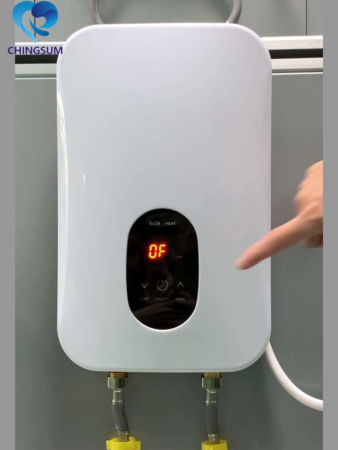 220v 3500w Wall Mounted Electric Tankless Water Heater High Quality ...