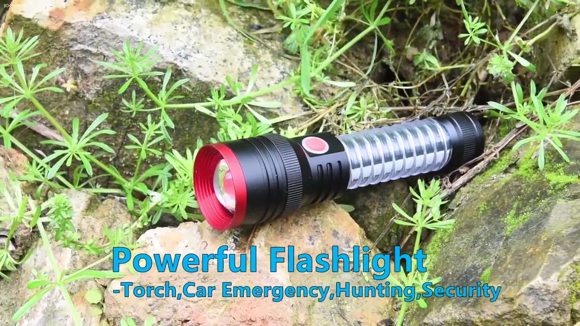 Real Super Multi Function Usb Rechargeable 10 W Led Zoom Tactical ...
