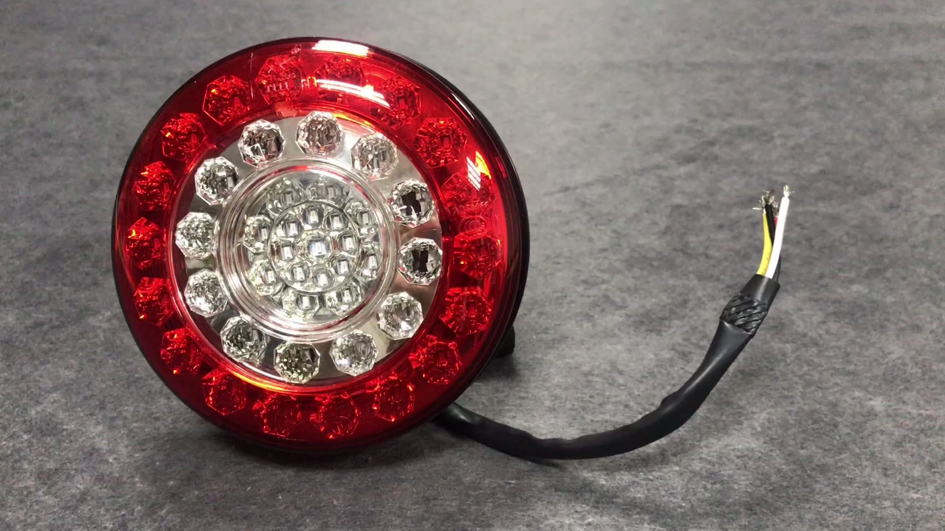 24v Led Tail Lamp 4 Inch Truck And Trailer Indicator Tail Light Bus Led ...