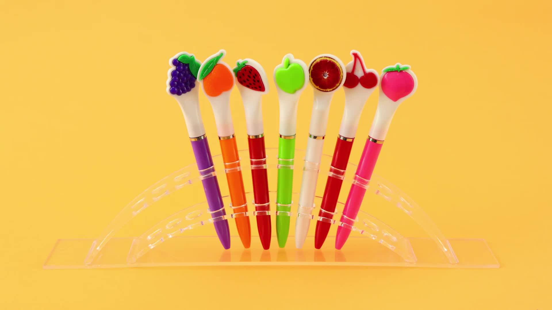 Attractive Designs Fruit Scented Pens Fancy Plastic Ballpoint Pen - Buy ...