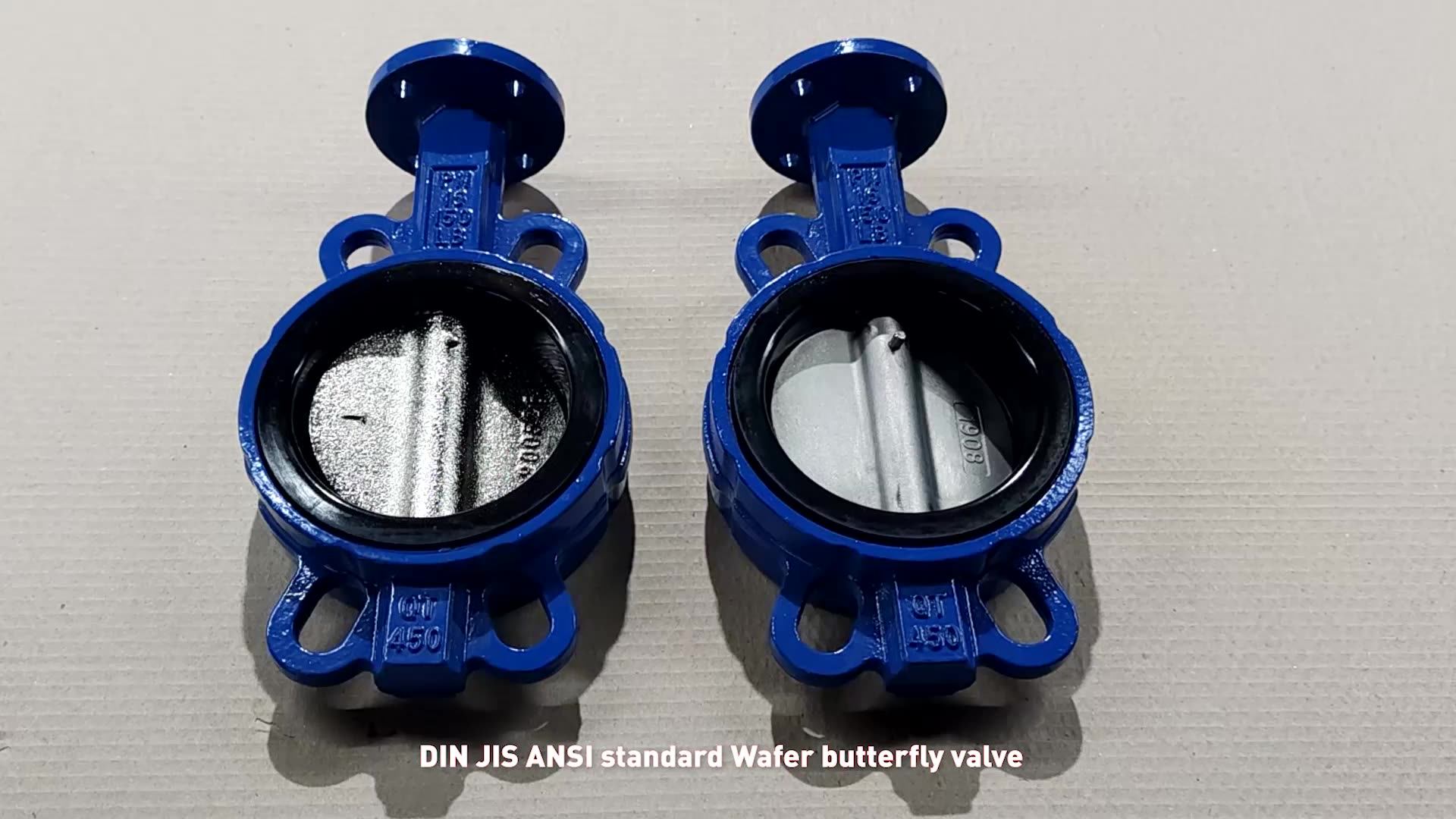 Din Bs Jis Ansi Flange Standard 4inch Dn100 Di Body Ss304 Disc Wafer ...